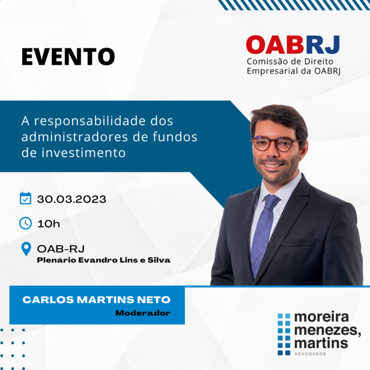 Sócio Carlos Martins Neto será moderador do evento "A responsabilidade ...